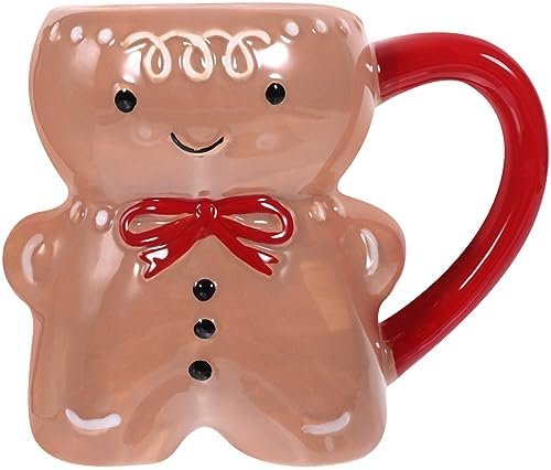 Amazon.com: LAUPVXA Gingerbread Man Mug, Christmas Gingerbread Coffee ...