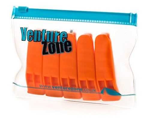 Venture Zone Orange Safety Whistle 5 Pack with Zip-Pouch – BigaMart