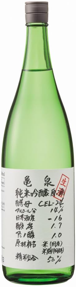 Amazon.co.jp: 純米吟醸原酒 CEL-24 1800ml (生酒) お酒 日本酒 純米吟醸 一升瓶 特産品 地酒 亀泉 お祝い お歳暮 高知県 土佐市 (1800ml 1本 ...