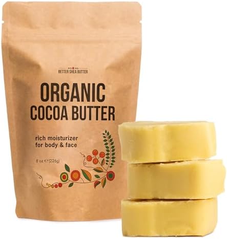 Amazon.com : Organic Cocoa Butter Raw Unrefined - Food Grade USDA ...