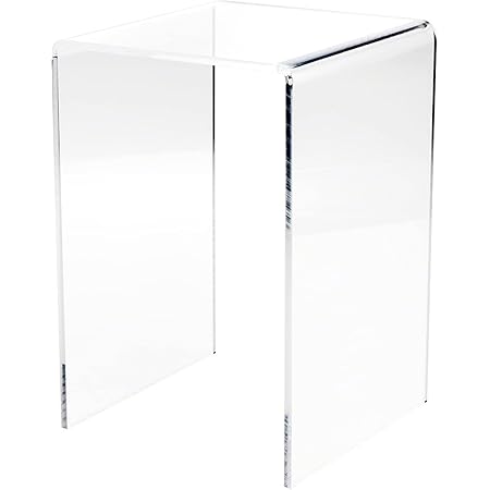 Amazon.com: Plymor Clear Acrylic Vertical Square Display Riser, 10.5" H ...