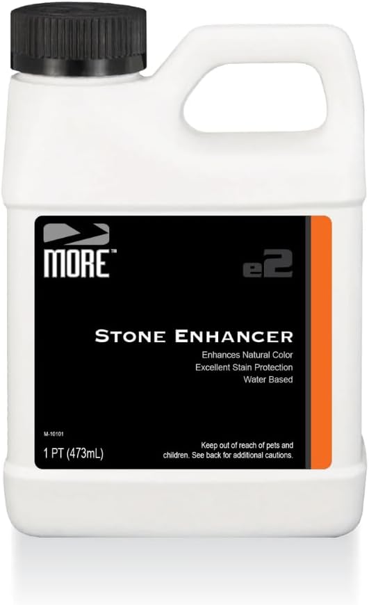 MORE Stone Enhancer & Sealer | 2-in-1 Formula for Indoor & Outdoor ...