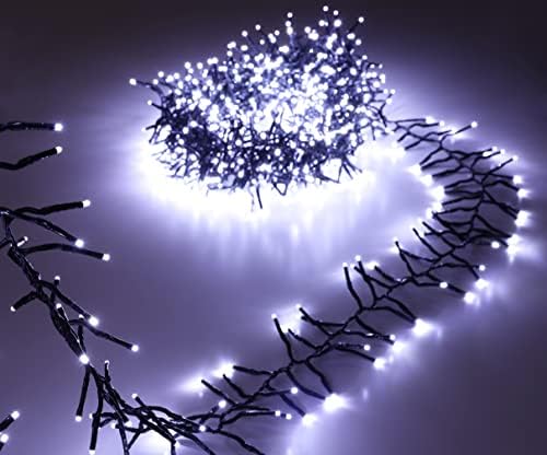 Christmas Concepts® 1000 12M/40FT White LED Cluster Lights with 8 ...