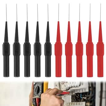 10 Stück Messspitzen für Multimeter, Prüfspitzen für Multimeter mit 4 ...