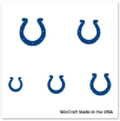 Amazon.com : Indianapolis Colts 4-Pack Temporary Nail Tattoos ...