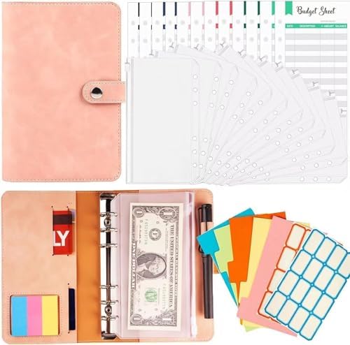 KASTLO A6 PU Leather 51pcs Budget Binder Notebook - Money Saving Wallet ...