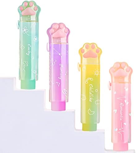 Amazon.com : Cute Erasers,Retractable Pencil Eraser,Children's cat Claw ...