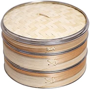 Mesofy Aluminium Momos Steamer Diamm: 8 Inch With 4 Tier Capacity 5 ...