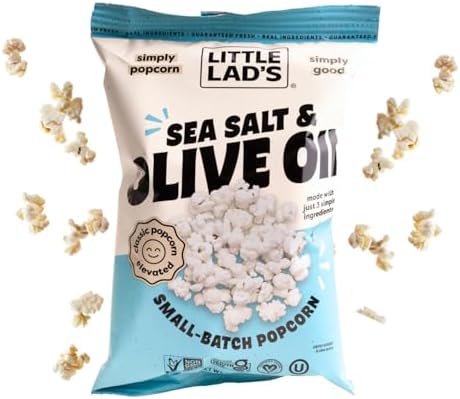 Amazon.com : Little Lad’s Healthy Popcorn (Sea Salt & Olive Oil ...