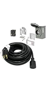 Amazon.com: 30 Amp Generator to House Hook-up Kit for Square D Homeline ...