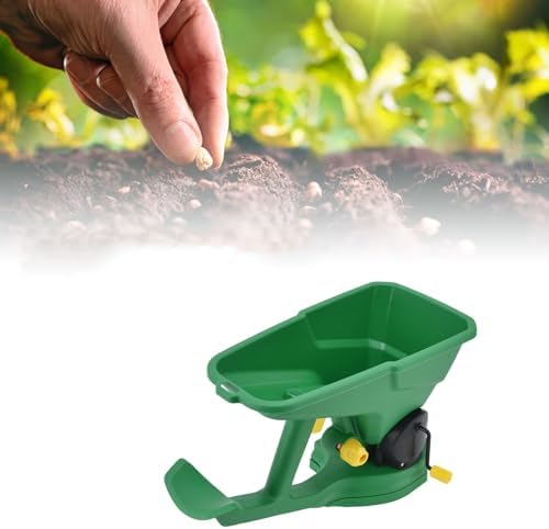 Mokernali Hand Held Seed Spreader, 1.5L 5 Gear Energy Saving Portable ...