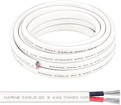 Amazon.com: 12/2 AWG Duplex Tinned Marine Wire, Red/Black 50 Feet ...