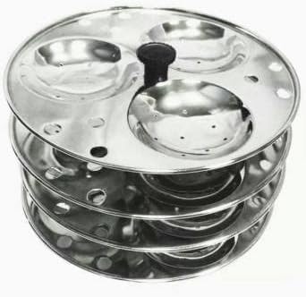 Amazon.com: Diwali Dhanteras Idli Stand Stainless Steel 4-Rack Idli ...