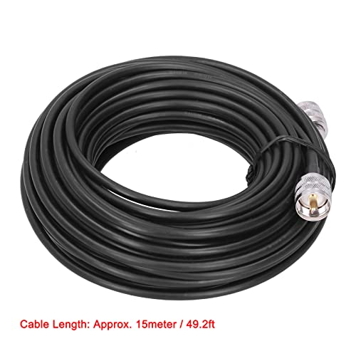 UHF Coaxial Cable, PL259 UHF Male to Male Connector, Coax Jumper Low ...