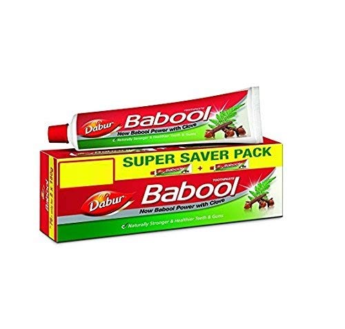 Dabur Babool Ayurvedic Toothpaste for Strong Teeth - 180 + 180gms ...