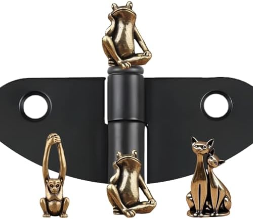 Amazon.com: 3 Pcs Cute Brass Retro Animal Door Hinge Topper Magnetic ...