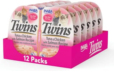 INABA Twins for Cats, Tuna & Chicken with Salmon Recipe 70g : Amazon.in ...