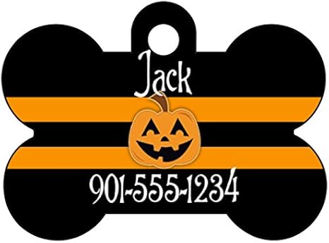Amazon.com : uDesignUSA Halloween Themed Pet Id Tag for Dogs & Cats ...