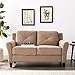 Amazon.com: LifeStyle Solutions Loveseat Sofa, Brown : Home & Kitchen