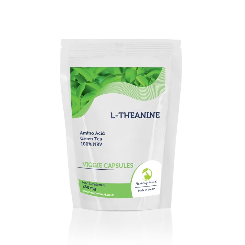 L Theanine 250mg Green Tea 90 Veg Capsules Relaxation Stress ...