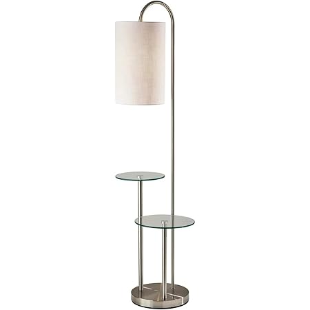 Amazon.com: Adesso 4008-22 Leonard Shelf Floor Lamp, 66 in., 100W ...