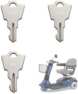 Amazon.com: Generic Replacement Keys for Pride Mobility Scooters, Spare ...