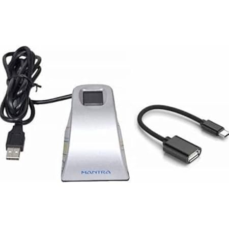 Mantra MFS100 v54 OTG with RD Service Finger Print Scanner (Black ...