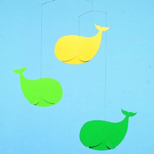Amazon.com : Whale Mobile in Yellow/Green : Nursery Mobiles : Baby