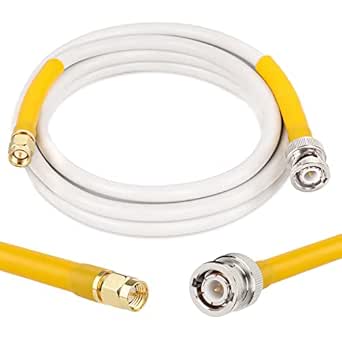 Amazon.com: MOOKEERF SMA Male to BNC Male Cable 6ft,SMA BNC Adapter Cable,SMA to BNC RG8X Jumper ...