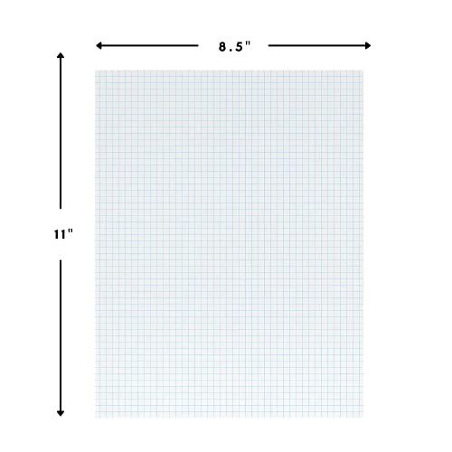 Snapklik.com : 1InTheOffice Graph Paper Pads 8.5 X 11
