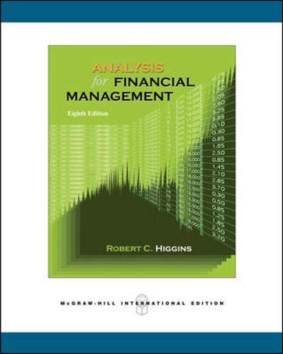 Analysis for Financial Management: Higgins, Robert C: 9780071257060 ...