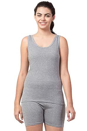 Buy AANGVASTRA Women's Cotton Round-Neck Slim Fit Stylish Night Sandos ...