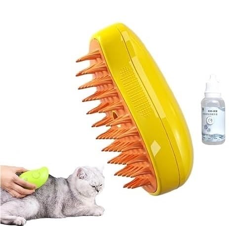 Amazon.com: Steamy Cat Brush - 3 In1 Cat Steamy Brush, Self Cleaning ...