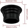 Amazon.com: Yocimango-Rugged Curtain Rod Cap/Black Plastic Curtain Pole ...