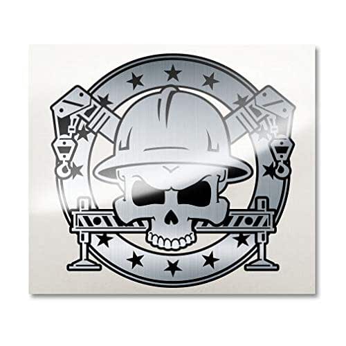 Amazon.com: Crane Operator Skull & Crossbones Industrial Construction ...