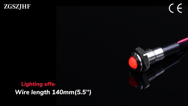 Indicator Light 120v PLB12M 12mm LED Signal Light - 24V AC/DC Dash ...