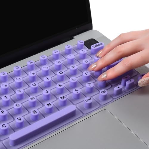 Amazon.com: TIPPY TYPE Raised Keyboard Cover for Long Nails Silicone ...