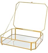 Amazon.com: REDHUGO Large Glass Boxes for Display Handmade, Mirrored ...
