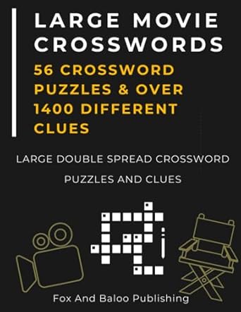 Amazon.com: Large Movie Crosswords Book: 56 Puzzles & Over 1400 Clues ...