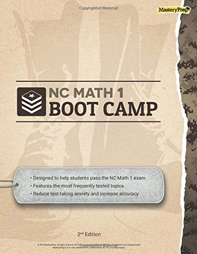 NC Math 1 Boot Camp: MasteryPrep: 9781948846684: Amazon.com: Books