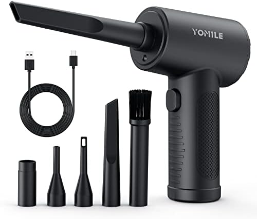 EUKI Compressed Air Duster PC Cleaner, 150000RPM Air Blower for PC ...