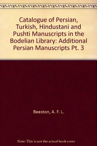 Amazon.co.jp: Additional Persian Manuscripts (Pt. 3) (Catalogue of ...