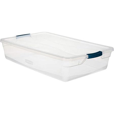 Amazon.com - Rubbermaid Cleverstore, 95 Qt - 4 Pack, Clear Storage ...