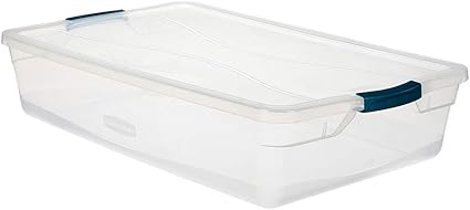 Amazon.com - Rubbermaid Cleverstore Clear 41 QT Pack of 6 Stackable ...