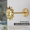 Amazon.com: Sun Moon Shape Curtain Tiebacks - American Vintage Brass ...
