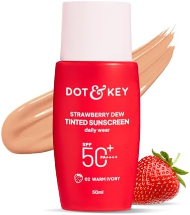 Dot & Key Strawberry Dew Tinted Sunscreen SPF 50+ Pa++++ - 02 Warm ...