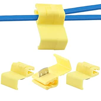 Kyuionty 60 Pcs Solderless Quick Splice Snap Wire Connectors, 12-10 AWG ...