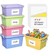 Amazon.com: habgp Labels for Storage Bins, Matte Removable Storage Bin ...