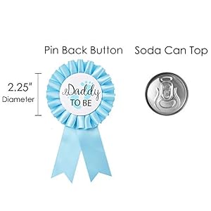 "Daddy to Be" Tinplate Badge Pin - Baby Shower Button New Dad Gifts ...