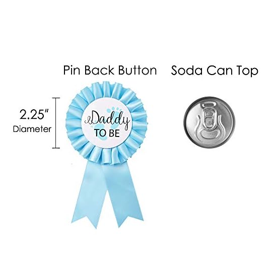 "Daddy to Be" Tinplate Badge Pin - Baby Shower Button New Dad Gifts ...